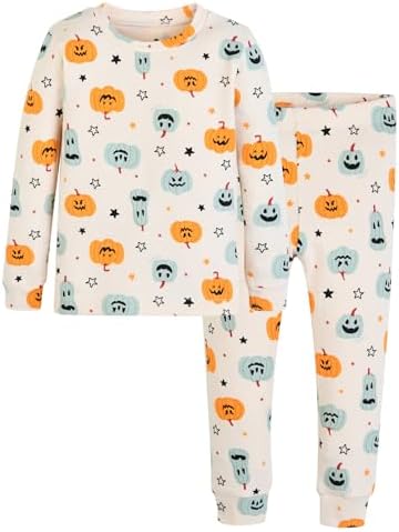 Amazon.com: moimoln Soft Cotton Modal Baby Toddler Snug fit Pjs Daily Long Sleepwear Glow ...