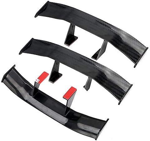 Weforu 3Pcs Car Mini Spoiler Wing, Universal Carbon Fiber Car Tail Wing ...