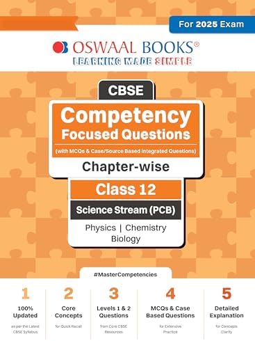Oswaal CBSE Competency Focused Questions (with MCQs & Case/Source Based ...