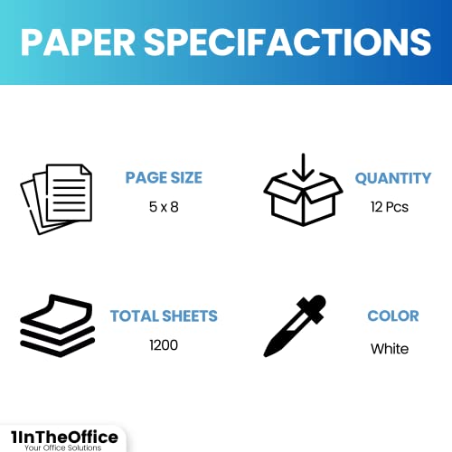 Snapklik.com : Memo Pads 5x8, Memo Note Pads, Unruled White Scratch ...