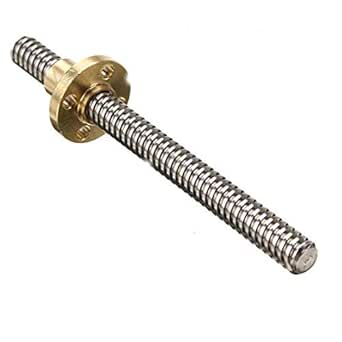 8mm T8 Edelstahl Gewindestange Leitspindel Schiene Stangenwelle Leitspindel mit T8 Mutter für 3D ...