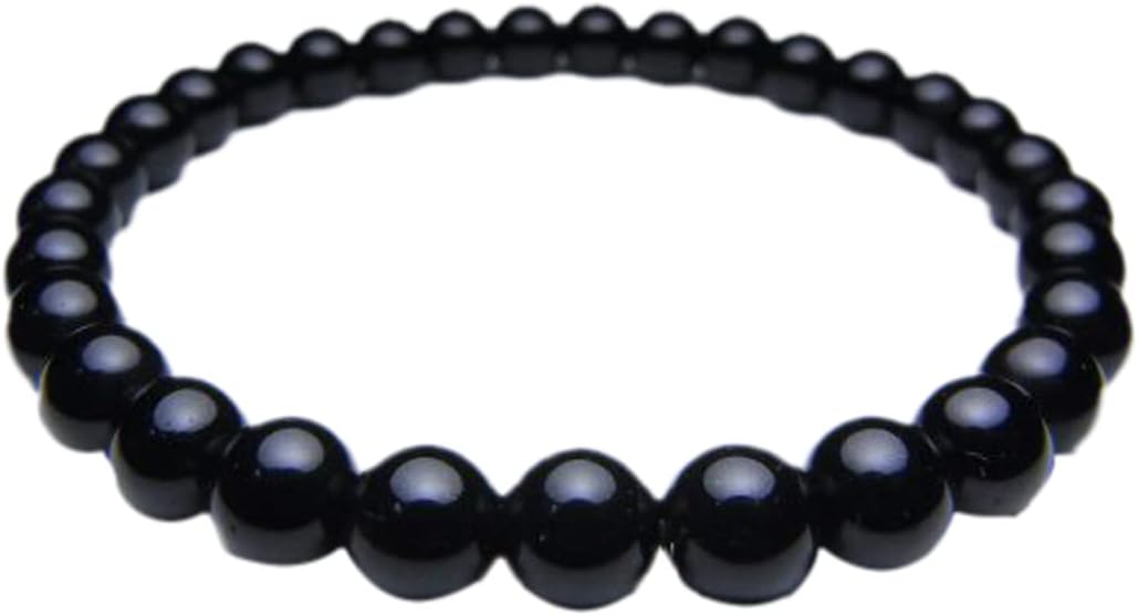 Amazon | [AMERI] チベット産モリオン(黒水晶) ブレスレット《AAAランク6mm》 (内径15cm) 【ブレスレット | ブレスレット 通販