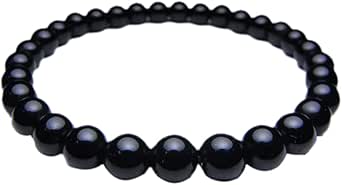 Amazon | [AMERI] チベット産モリオン(黒水晶) ブレスレット《AAAランク6mm》 (内径19cm) 【ブレスレット | ブレスレット 通販