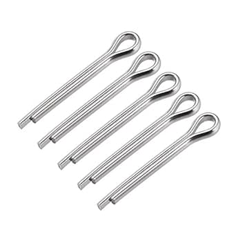 uxcell Split Cotter Pin - 5mm x 35mm 304 Stainless Steel 2-Prongs ...
