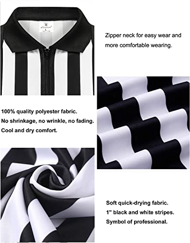 Snapklik.com : Allentian Referee Shirt For Men, Official Black & White ...