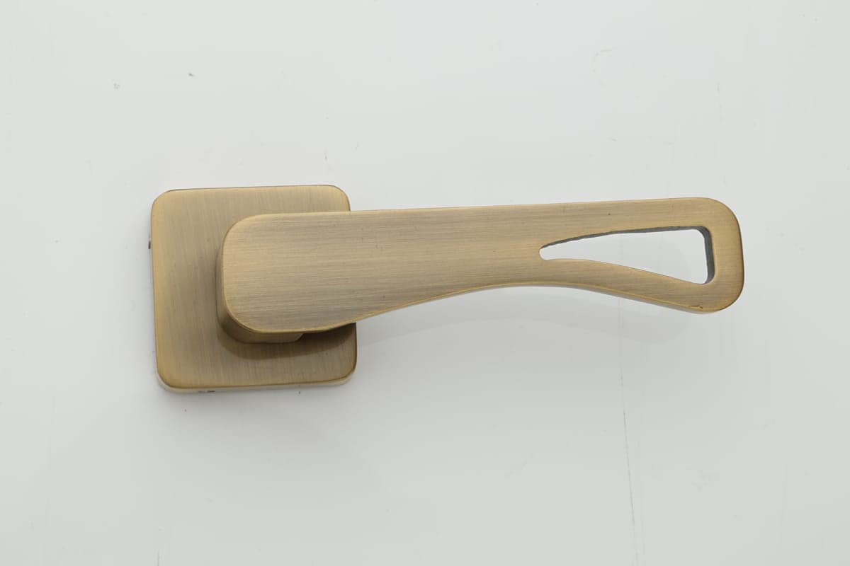 Atcraft |FINER| Brass Rose Handle Set with 85x50 mm Lock body | 60 mm ...