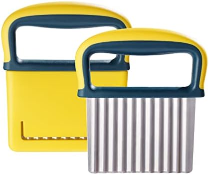 Amazon.com: JAYVAR Large Crinkle Cutter French Fry Cutter, Large ...