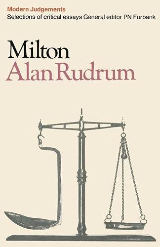 Milton: Rudrum, Alan: 9780333058923: Amazon.com: Books