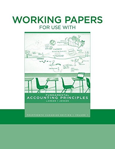Working Papers for Fundamental Accounting Principles, Volume 1: Larson ...