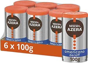 Nescafe Azera Americano Decaf Instant Coffee 100g (6) : Amazon.co.uk ...
