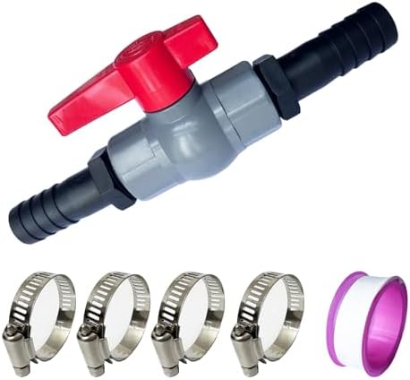 ZLLZPZD 1" Ball Valve with Hose Connection, 32mm PVC Ball Valve, Shut ...