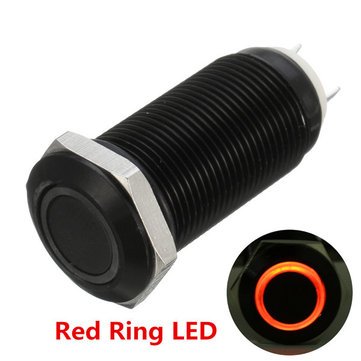 Atoz prime DC 12V 4 Pin 12mm Latching Switch Led Light Metal Push ...