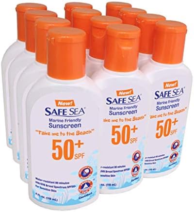 Amazon.com: Safe Sea Jellyfish Sting-Blocking Sunscreen, SPF 50+ Lotion ...
