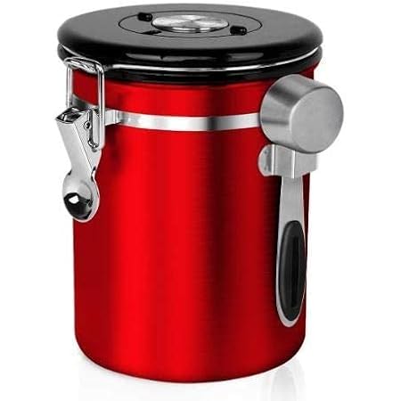 Amazon.com: Shanson Coffee Canister Airtight Stainless Steel Kitchen ...