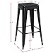 Amazon.com: Topeakmart 30inch High Metal Bar Stools Backless Indoor ...