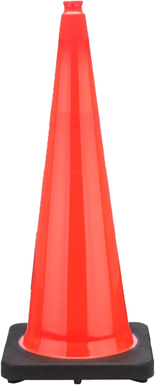 SmartSign Traffic Cones 36 inch - Fluorescent Orange Safety Cone with ...