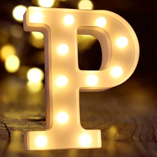 Bluelander Letra Decorativas con Luz LED para Iluminación Nocturna ...