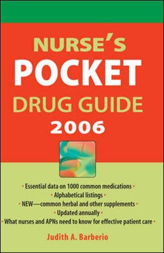 Nurse's Pocket Drug Guide 2006: 9780071457316: Medicine & Health ...