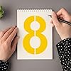8 Inch Number Templates Uppercase Letter Stencils Reusable Alphabet ...