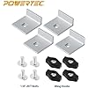 POWERTEC 71821 Bi-Directional Short Stop Kit, T Track Stop Block for T ...