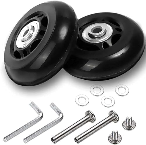 2 Pcs Replacement Luggage Wheels,Luggage Suitcase Replacement Wheels ...