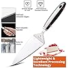 Amazon.com: Red-Hit Cake Cutter and Pie Server, Stainless Steel Angled ...