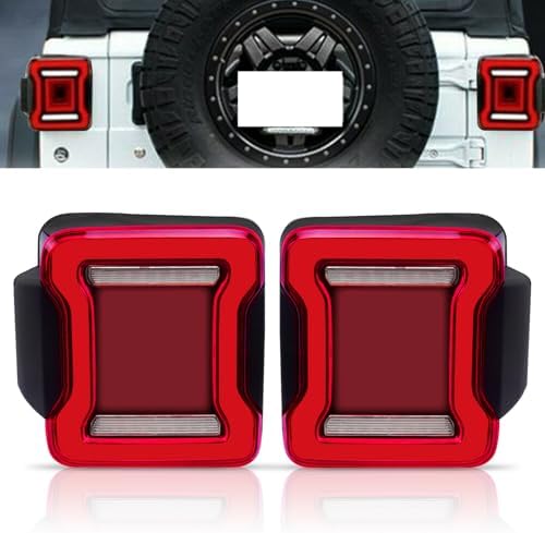 PARTREE - Par de luces traseras para Jeep Wrangler JK 2007-2018, lado ...