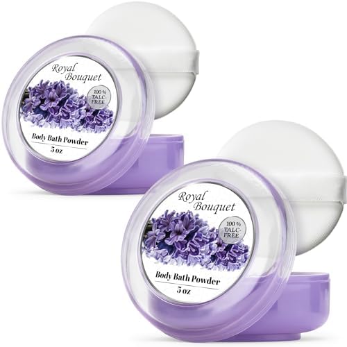Amazon.com: R-NEU 2 Pack Body Powder for Women with Powder Puff, 100% ...