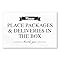 Amazon.com: Please Place Packages & Deliveries in the Box Sign, Acrylic ...