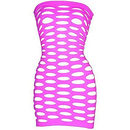 LoveFifi Women's Light Neon Queen Tube Dress,Pink one Size | Amazon ...