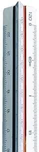 Amazon.com : Linex 500:2500 300mm Triangular Scale Rule - White ...