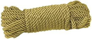 32 feet 8mm(1/3inch) Diameter Soft Silk Rope Solid Braided Twisted ...