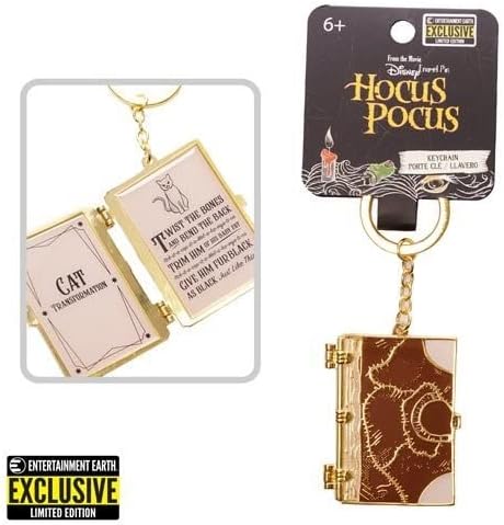 Amazon.com: Loungefly Hocus Pocus Spell Book Heavy Key Chain : Clothing ...