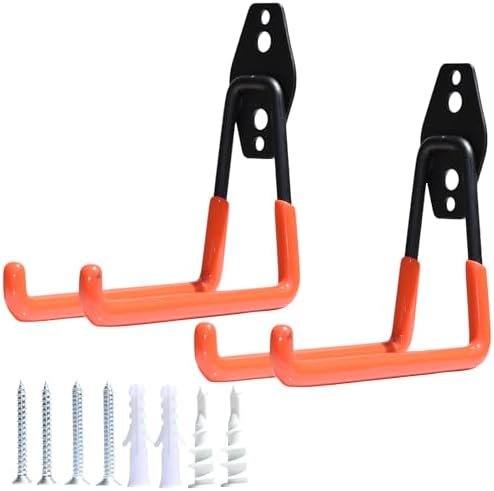 sihden Garage Hook Set 2 Piece Wall Mounted Storage Rack, Practical ...