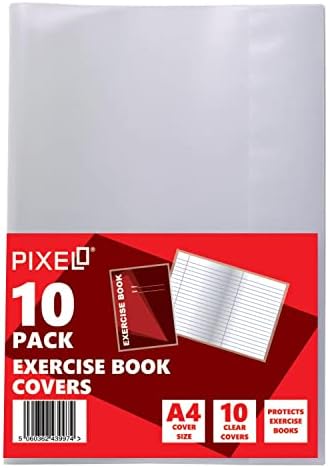 Tiger A4 Clear Exercise Book Covers (30cm x 21cm) Strong Plastic ...