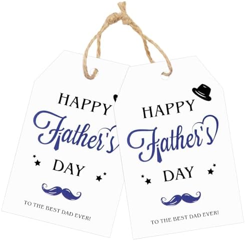 Amazon.com : HADDIY Happy Father's Day Gift Tags,60 Pcs Father's Day ...