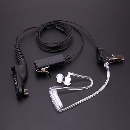 LRSA Xir P8668 P8268 Air Acoustic Tube Earpiece Ptt Mic Wired Headset ...