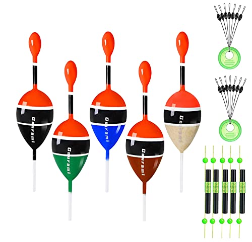Snapklik.com : Gourami Slip Bobbers Floats Kit,Balsa Wood Slide Bobbers
