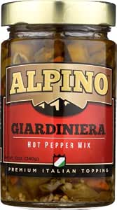 Amazon.com : Alpino Giardiniera Pepper Mix, Hot 12.0 OZ (Pack of 2 ...