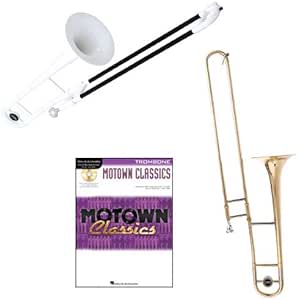 Amazon.com: Tromba White Plastic Travel Trombone PLUS Upgrade ...