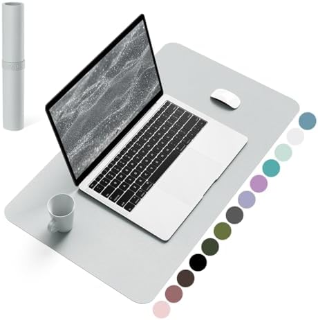 KKTECH Leather Desk Pad, Non-Slip, Mouse Pad, Premium Office Table ...