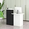 Amazon.com: Tangkula Reception Desk, Front Counter Desk with Lockable ...