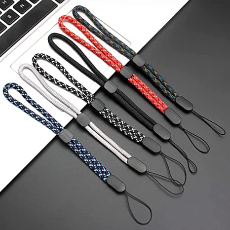 KICKZU 6Set Multipurpose Mobile Hand Wrist Strap Lanyard - Adjustable ...
