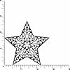 Amazon.com: Large Filigree Star Rubber Stamp by DRS Designs Rubber ...
