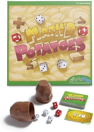 Amazon.com: SimplyFun Math’d Potatoes Board Game, Math Game for Kids ...