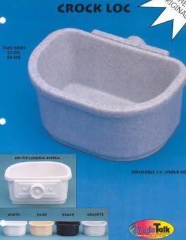 Amazon.com : CROCK LOC 10OZ WHITE : Pet Supplies