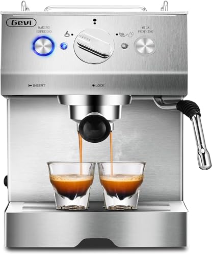 Espresso Machine, Stainless Steel Espresso Machine with Milk Frother ...