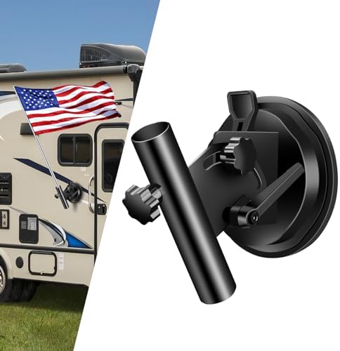 Amazon.com: BEASYE Flag Pole Mount for Car RVs, Suction Cup Flagpole ...