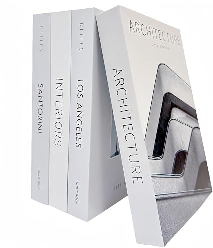 Amazon.com: 4 Pack Faux Books for Decoration, Ediactcyl Modern Fashion ...