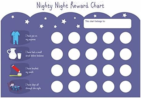 A4 Bedtime Routine Reward Chart with Matching Stickers